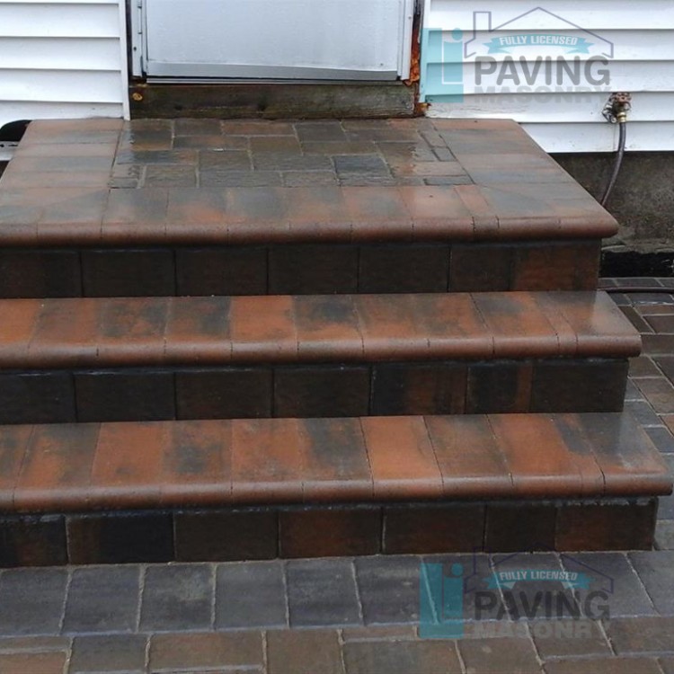 Paver Stoop Gallery - LI Paving and Masonry