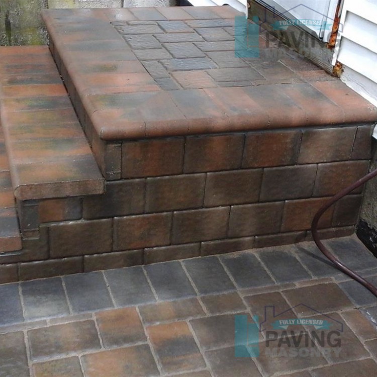Paver Stoop Gallery - LI Paving and Masonry