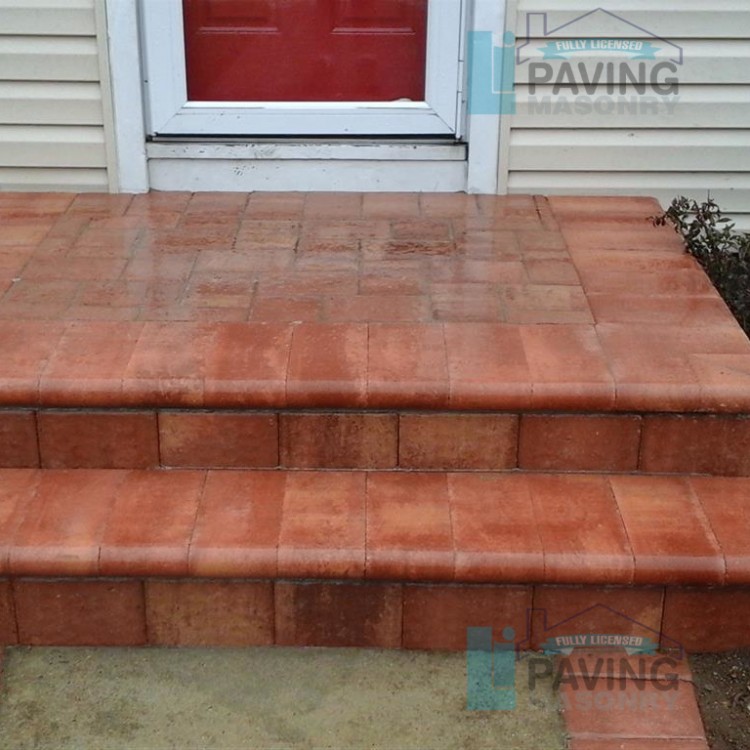 Paver Stoop Gallery - LI Paving and Masonry