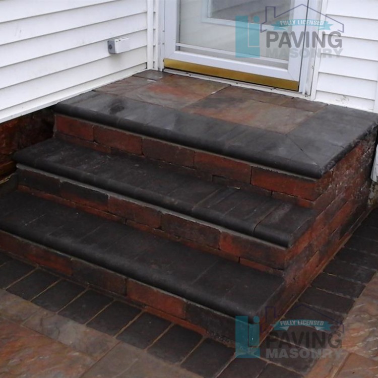 Paver Stoop Gallery - LI Paving and Masonry