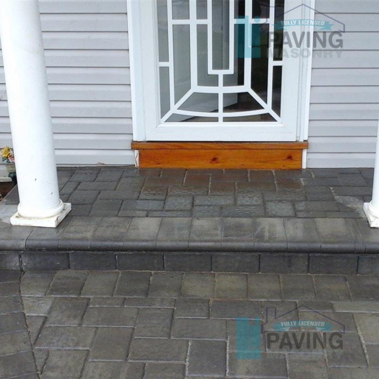 Paver Stoop Gallery - LI Paving and Masonry
