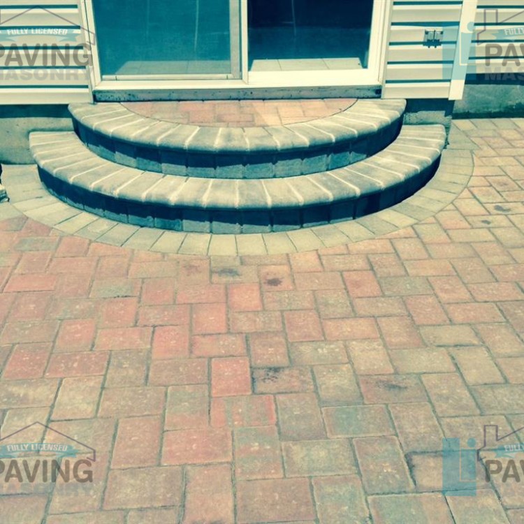 Paver Stoop Gallery - LI Paving and Masonry