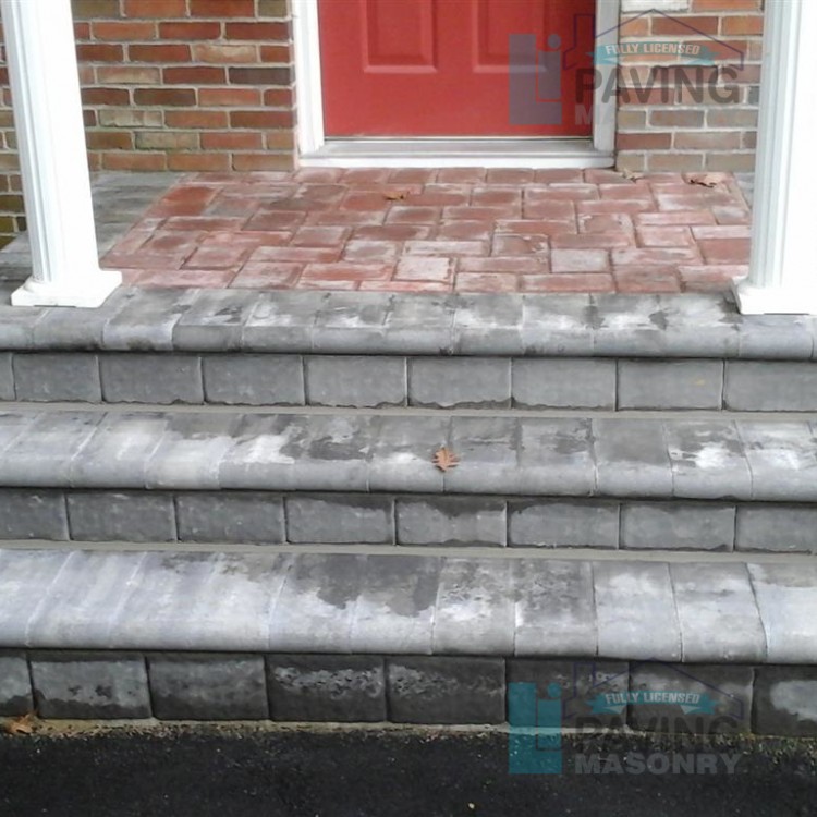 Paver Stoop Gallery - LI Paving and Masonry
